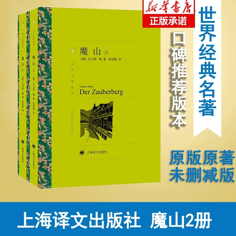 魔山 托马斯.曼 著（诺贝尔文学奖得主） 钱鸿嘉 译