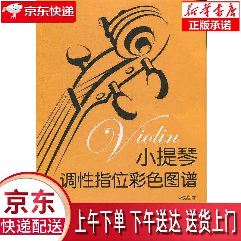 【新华畅销图书】小提琴调性指位彩色图谱 宋汉鑫 湖南文艺出版社