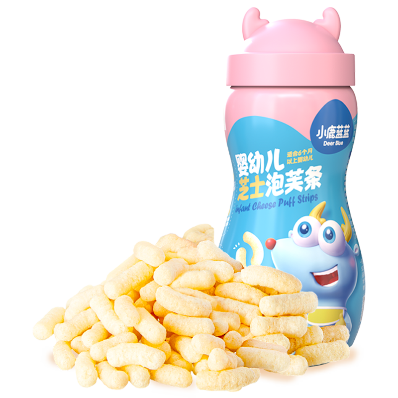 PLUS会员：Deer Blue 小鹿蓝蓝 婴幼儿泡芙条 芝士味 42g*2件，19.2元包邮，合9.6元/件（需用券）—— 慢慢买比价网