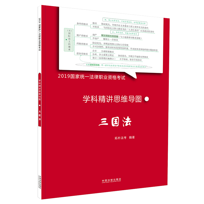 备考2020司法考试2019 2019国家统一法律职业资格考试学科精讲思维导图：三国法