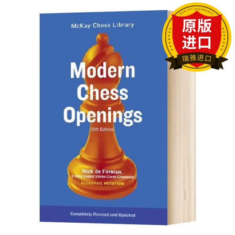英文原版 现代国际象棋开局 Modern Chess Openings 全英文版 Nick De Firmian 进口原版英语书籍