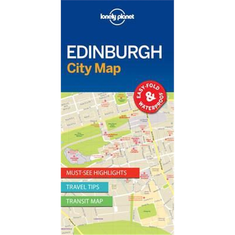 Lonely Planet Edinburgh City Map