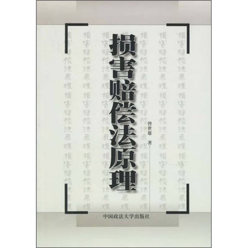 【书】损害赔偿法原理