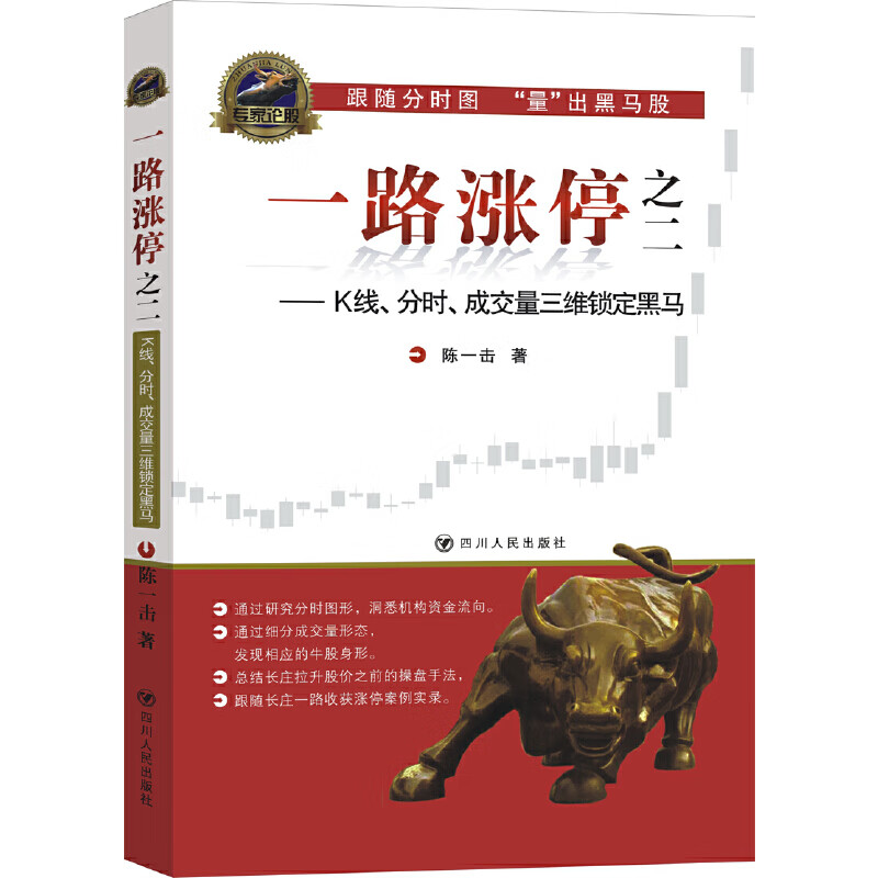 一路涨停（之二）：K线、分时、成交量三维锁定黑马（跟随分时图“量”出黑马股）