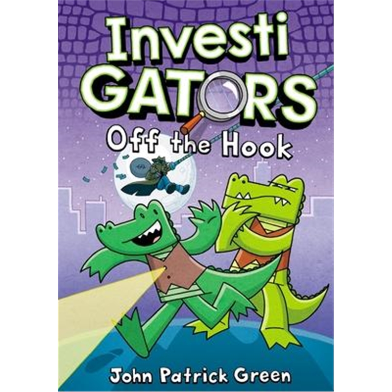 英文原版 InvestiGators: Off the Hook 鳄鱼侦查员#3 精装全彩漫画书绘本 故事图画本 中小学英语课外阅读 J
