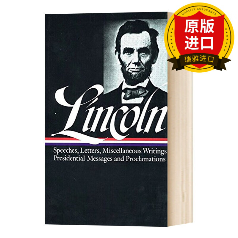 英文原版 亚伯拉罕林肯 演讲与写作卷二 Abraham Lincoln Speeches and Writings Vol. 2 1859-1865 LOA 全英文版进口英语书籍 精装
