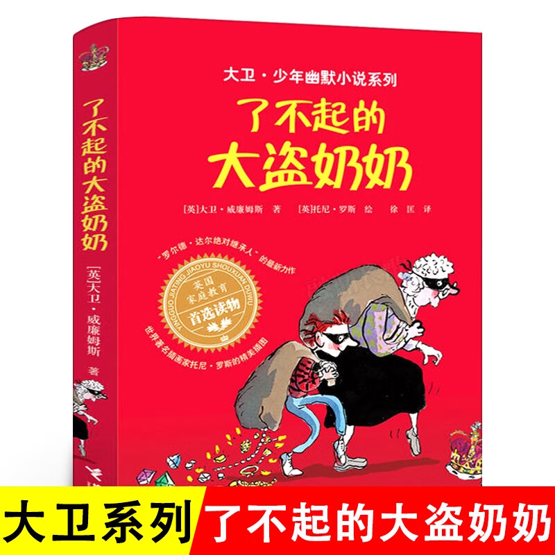 了不起的大盗奶奶 大卫少年幽默小说系列 大卫威廉姆斯 三年级课外书英国家庭教育读物儿童文学小学生课外书 了不起的大盗奶奶