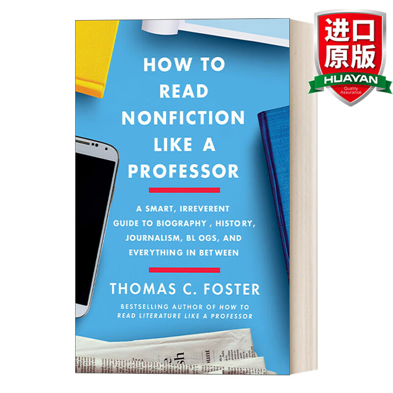 How to Read Nonfiction Like a Professor 英文原版 如何阅读一本非虚构书 美国密歇根大学教授托马斯·福斯特Thomas Foster