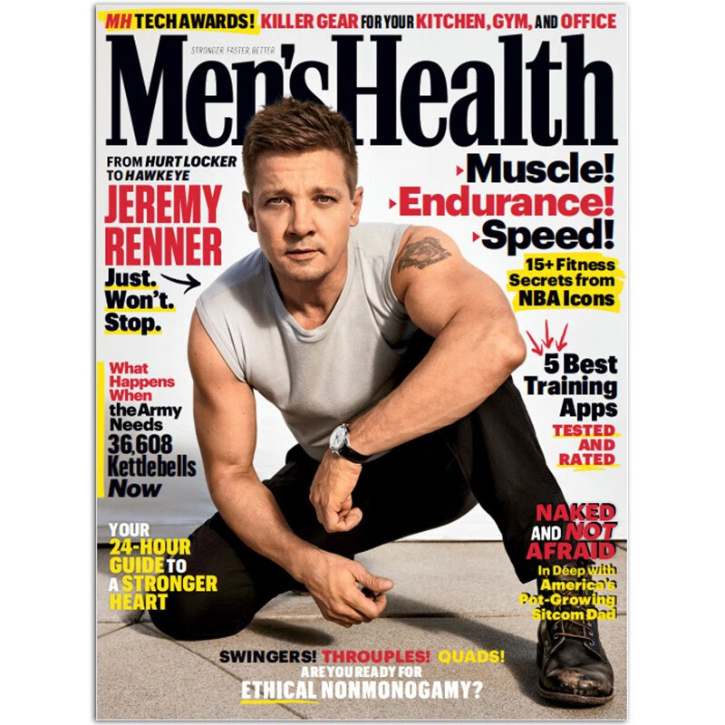 【单期可选】Men's Health 男士健康 2023年月刊 美国健身健美体育运动杂志 2021年12月刊