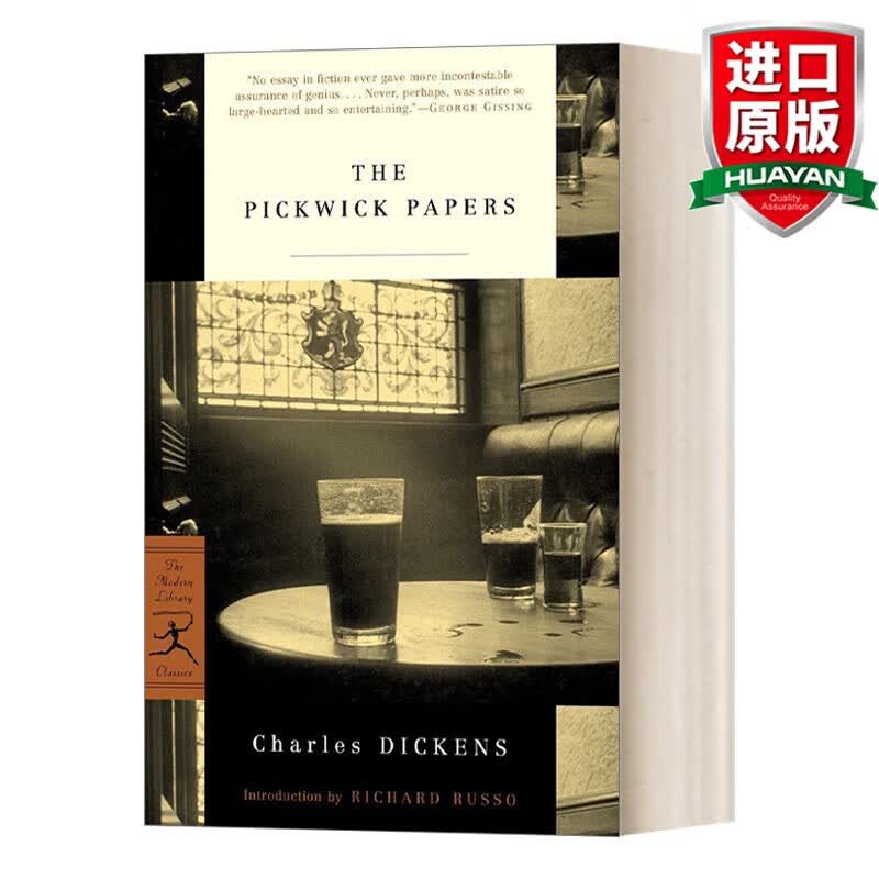 The Pickwick Papers 英文原版小说 匹克威克外传 兰登书屋现代图书馆经典系列 Charles Dickens查尔斯 狄更斯 英文版 进口英语书