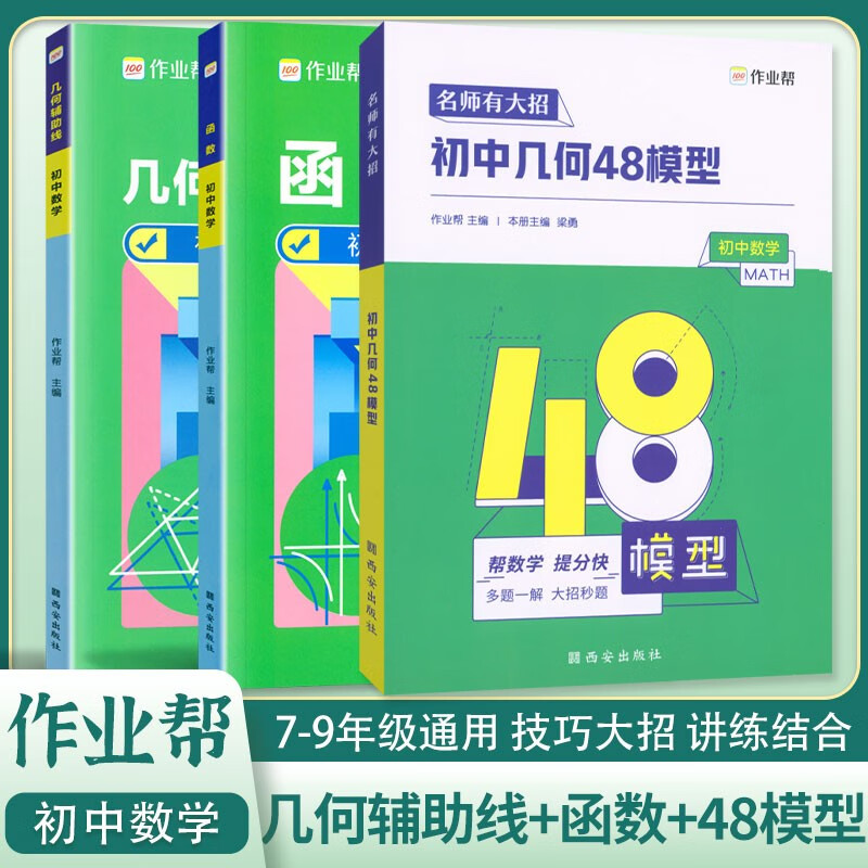 2023中考数学几何48模型+辅助线+函数 数学压轴题重难点题型万能模板初中通用附答案解析 几何48模型+辅助线+函数