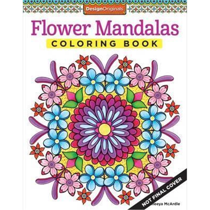 Flower Mandalas Coloring Book