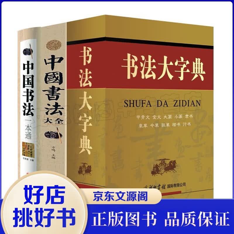 书法书籍3册 中国书法大全+中国书法一本通+书法大字典甲骨文金文大小篆