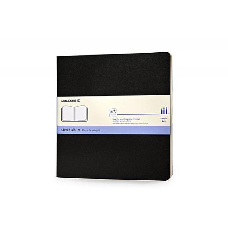 Moleskine Art Plus Sketch Album, Square, Black, Soft Cover (7.5 X 7.5)