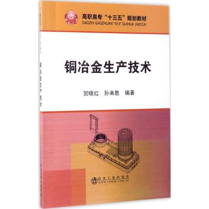 铜冶金生产技术 贺晓红,孙来胜编著