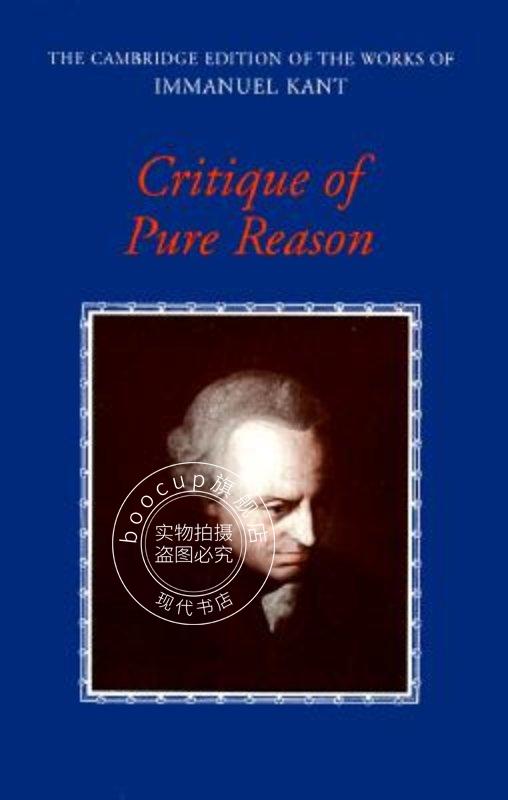 预售 英文预定 纯粹理性批判 英文原版 Critique of Pure Reason 康德哲学著作 剑桥大学出版社