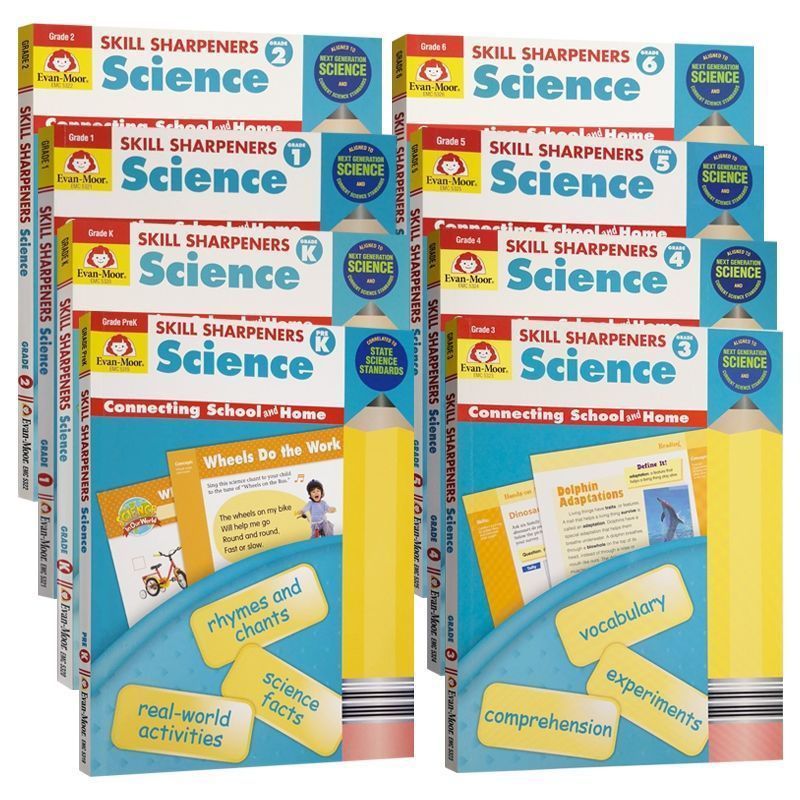 Skill Sharpeners Science 技能铅笔刀练习册 美国加州 Prek