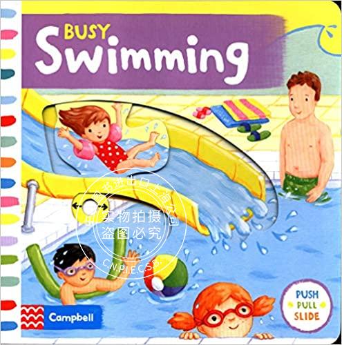 现货 Busy Swimming (Busy Books) Board book 英文原版