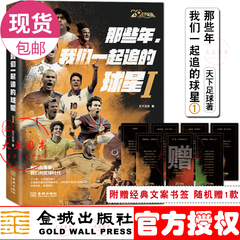 【2020年新版】那些年我们一起追的球星1 天下足球著 我们的青春我们的足球时代 金城出版球星自传