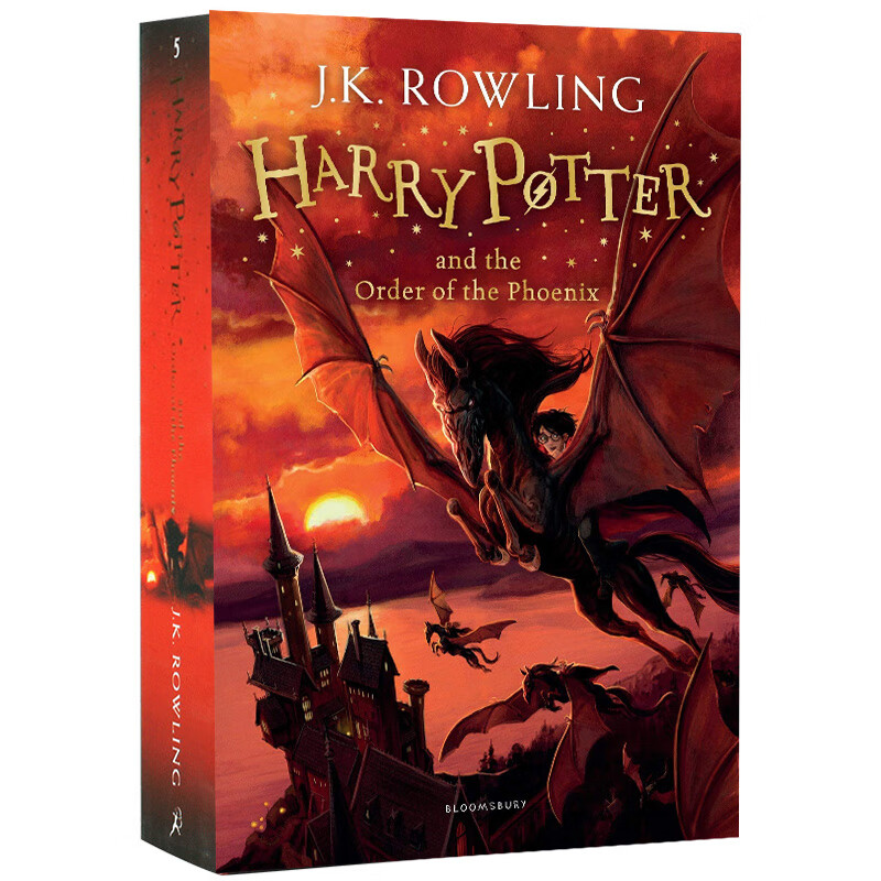 哈利波特与魔法石 英文原版 哈利波特1 Harry Potter and the Philosopher Stone Sorcerer's Stone JK 第五册 哈利波特与凤凰社