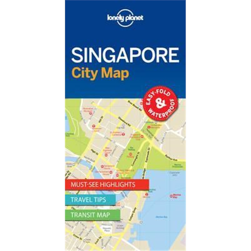 Lonely Planet Singapore City Map