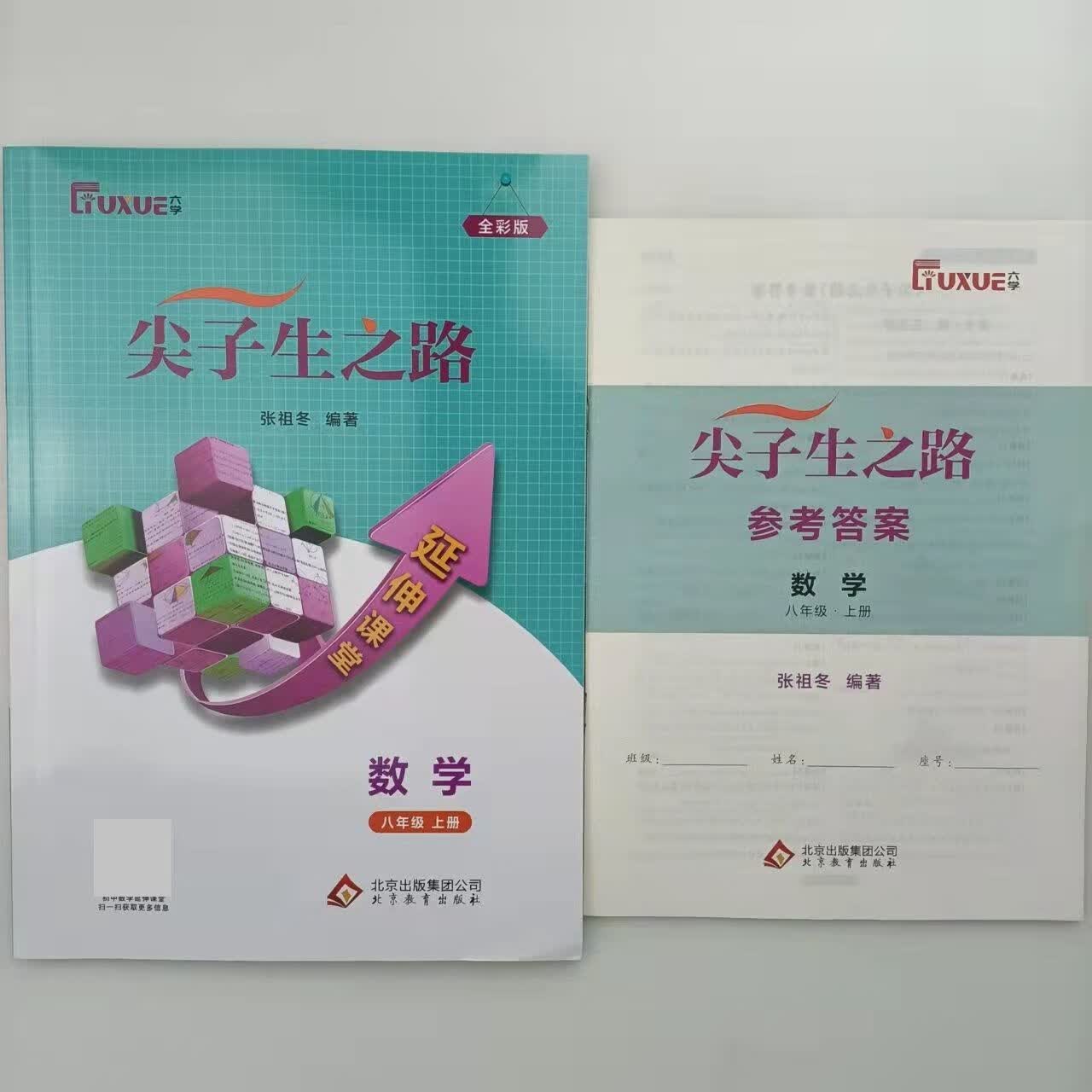 2023秋 尖子生之路数学延伸课堂练习册 七八上册 全彩版 八年级数学上册