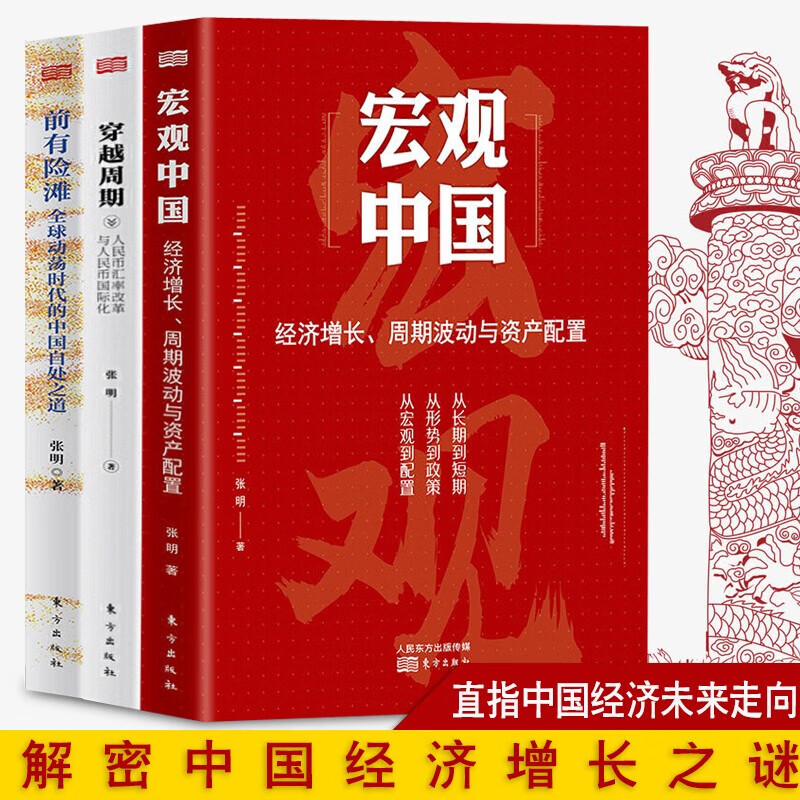 张明经济著作【3册】宏观中国：经济增长、周期波动与资产配置+前有险滩：动荡时代的中国自处之道+穿越周期：人民币汇率改革与人民币国际化