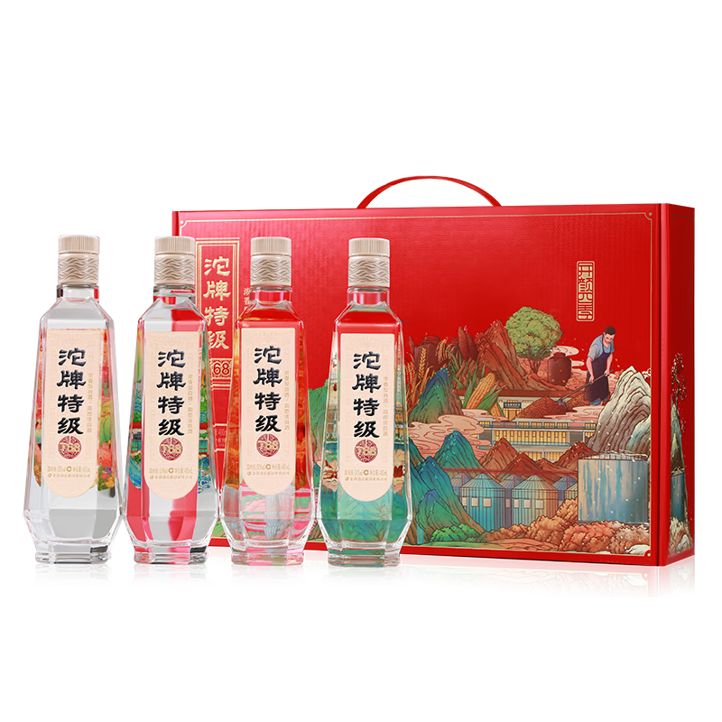 沱牌特级开颜四季礼盒 50度480mL*4 *1盒 浓香型白酒，209.00元（需首购）—— 慢慢买比价网
