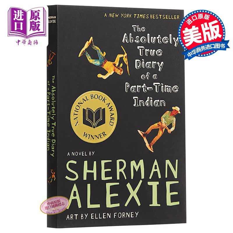 英文原版The Absolutely 1 Diary of a Part-Time Indian