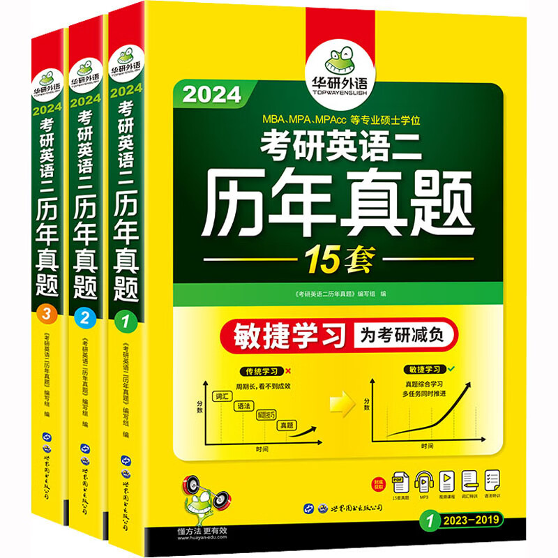 2024考研英语二历年真题(1-3) 图书