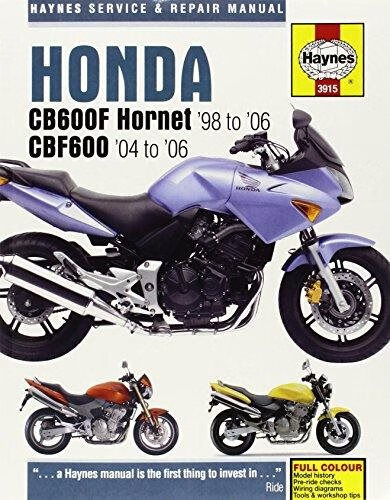 Honda CB600F Hornet & CBF600 (98 - 06) Haynes Repair Manual
