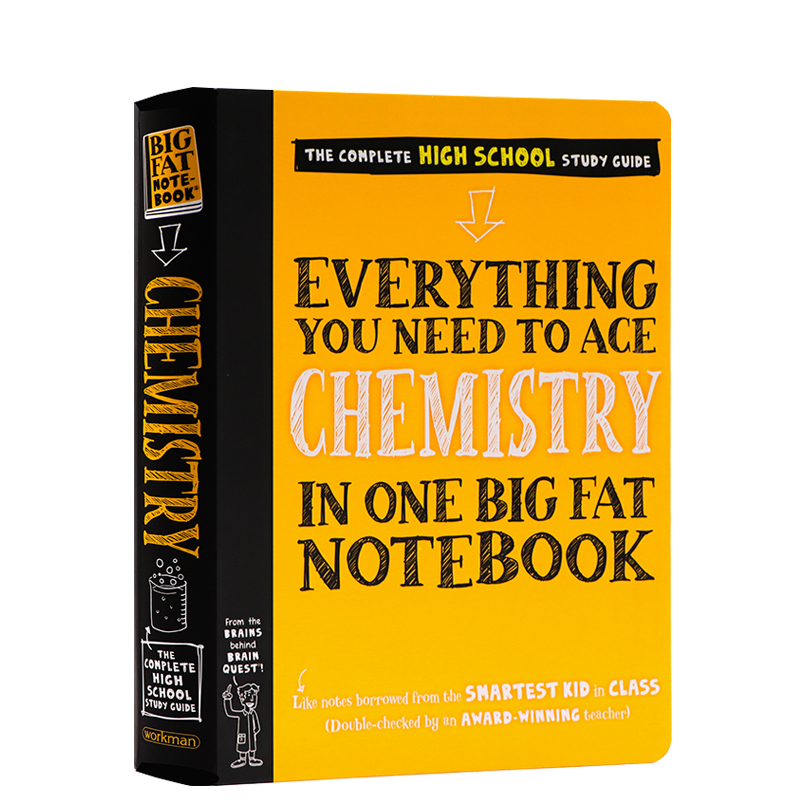 现货 美国中学生优等生笔记 化学 Everything You Need to Ace Chemi 获得A的方法教辅工具参考书