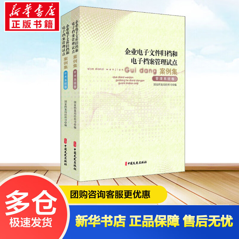 企业电子文件归档和电子档案管理试点案例集(全2册) 国家档案局经科司 编 书籍
