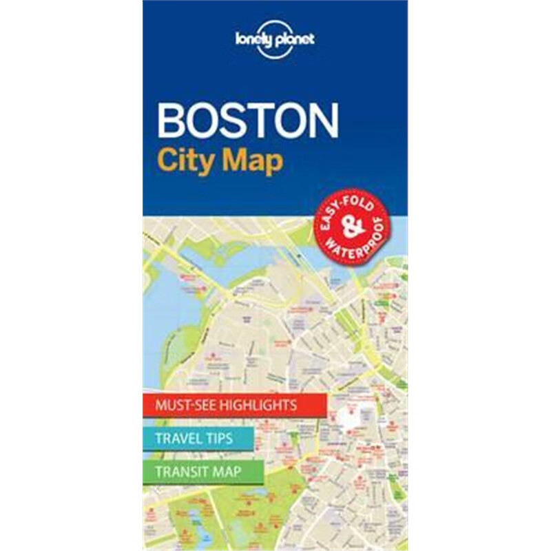 Lonely Planet Boston City Map