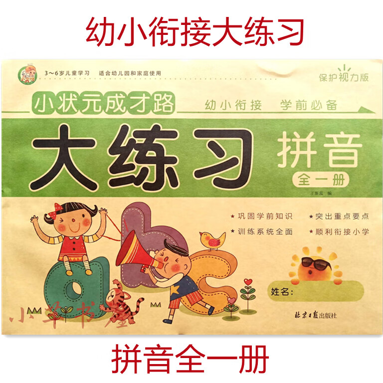 小状元成才路幼小衔接 学前大练习 拼音全一册幼升小入学