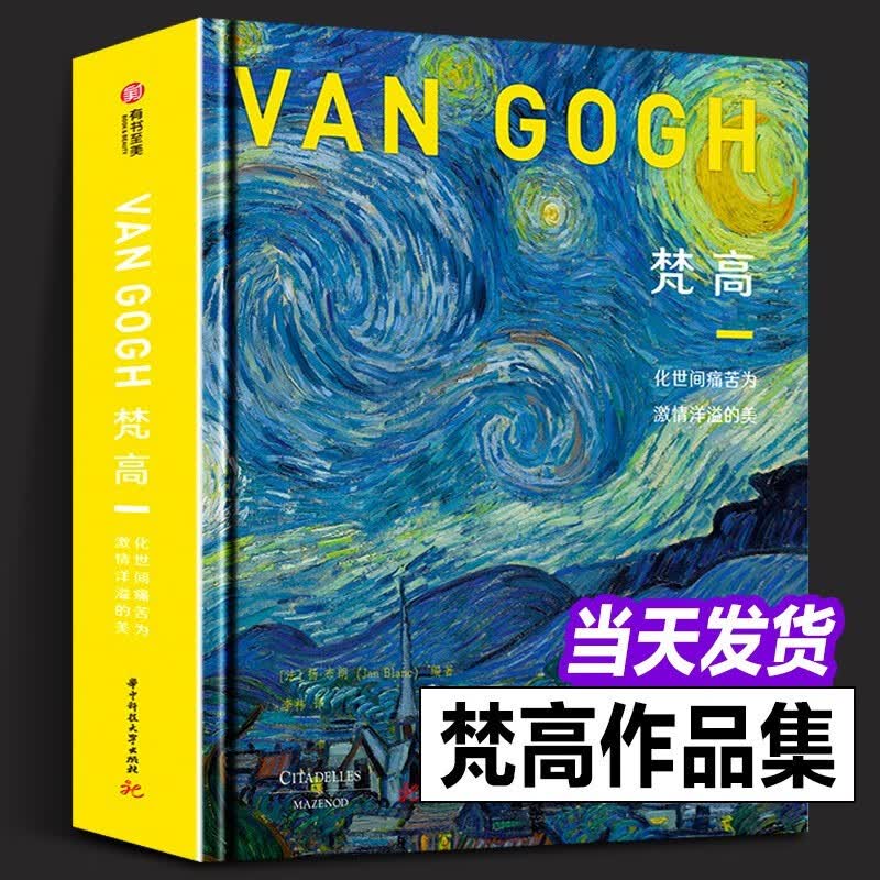 【良心商家】梵高：化世间痛苦为激情洋溢的美 300幅梵高绘画作品集 梵高绘画理念艺术著作