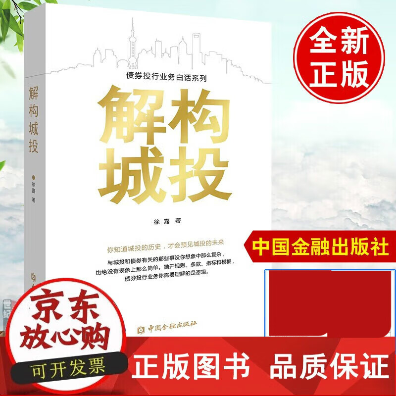 书籍 解构城投债券投行业务白话系列 徐嘉中国金融出版社债券投行人员的入门手册城投公司转型债券投资