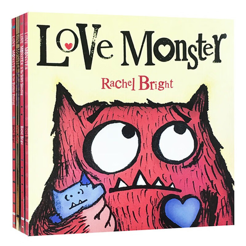The Love Monster Collection小怪兽阿蒙（全四册）儿童情绪情感教育故事书
