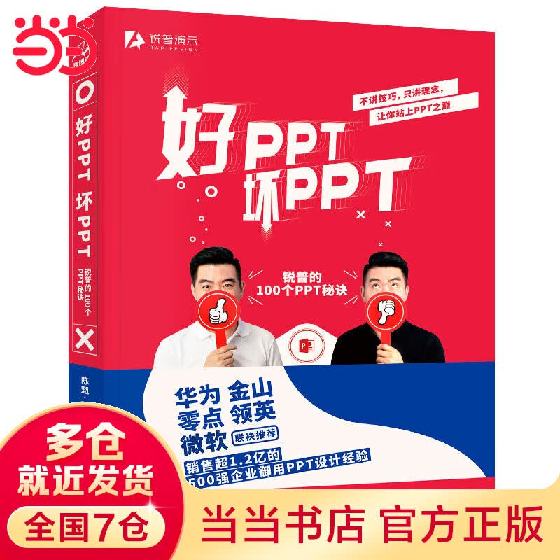 好PPT坏PPT：锐普的100个PPT秘诀（华为、阿里、上汽通用、国家电网等500强企业御用PPT设计，真正来自于商业实战的专业PPT设计经验，提升你的PPT设计眼界和思维，价值数十万元的案例源文件）