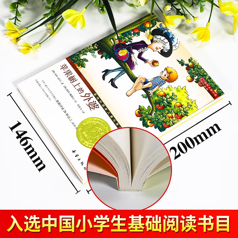 现货 苹果树上的外婆书 三年级国际大奖小说小学生课外阅读书籍二年级儿童读物 6到12周岁故事 畅销图书