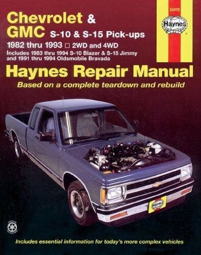 Chevrolet S-10 & GMC S-15 pick-ups (1982-1993) petrol. inc. S-10 Blazer & S-15 Jimmy