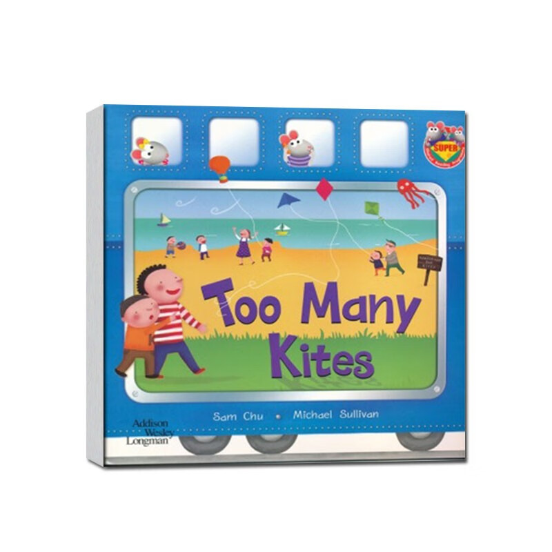 【9.8元1册 】培生原版系列 新版自然拼读 教学资源 教学卡片1-6级 TOO MANY KITES
