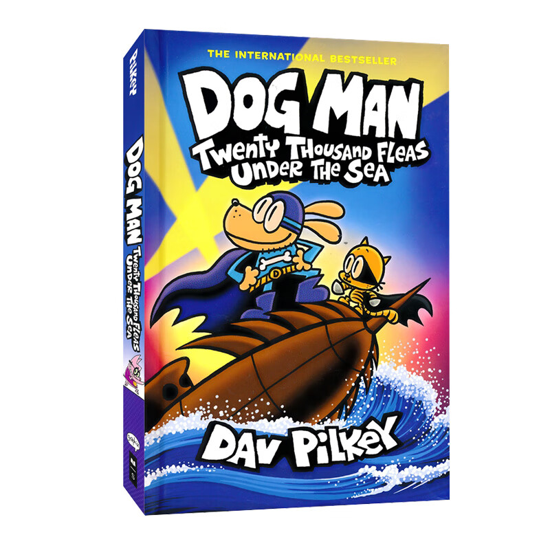 Dog Man 1-11系列 英文原版 精装 神探狗狗的冒险故事 儿童英语绘本 内裤超人作者 Dav Pilkey 漫画书全彩桥梁章节书 Dogman Dog Man 11Twenty Thousan