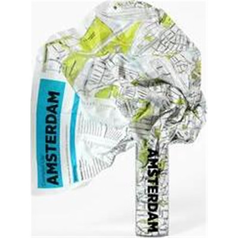 Amsterdam Crumpled City Map