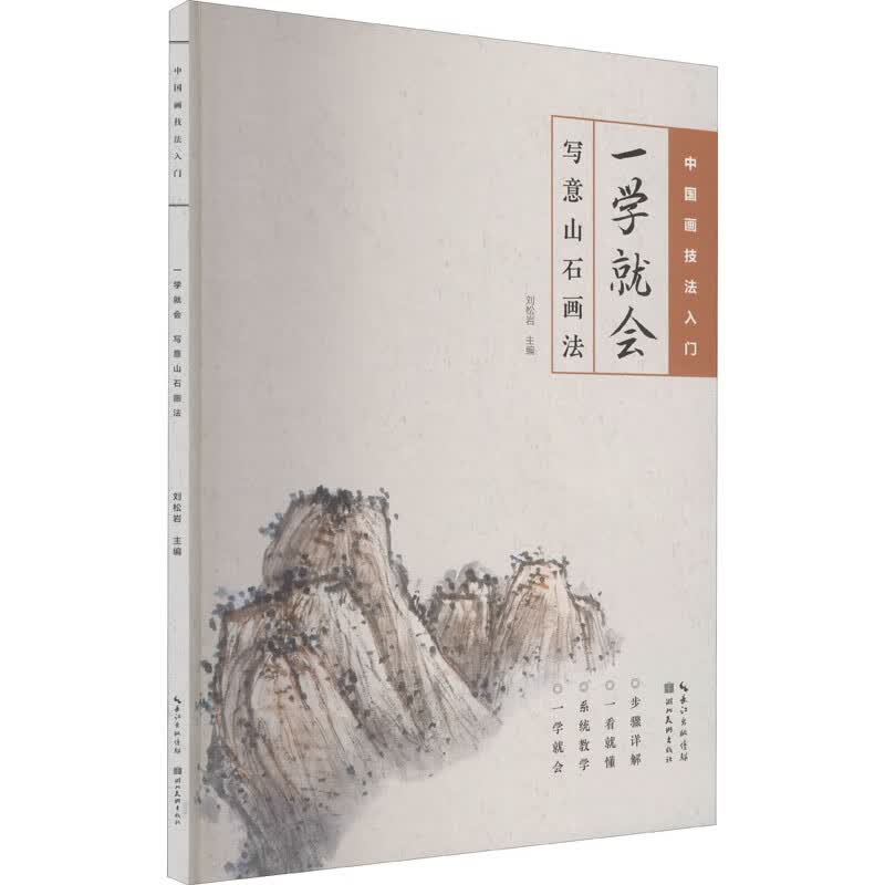 一学就会 写意山石画法 图书