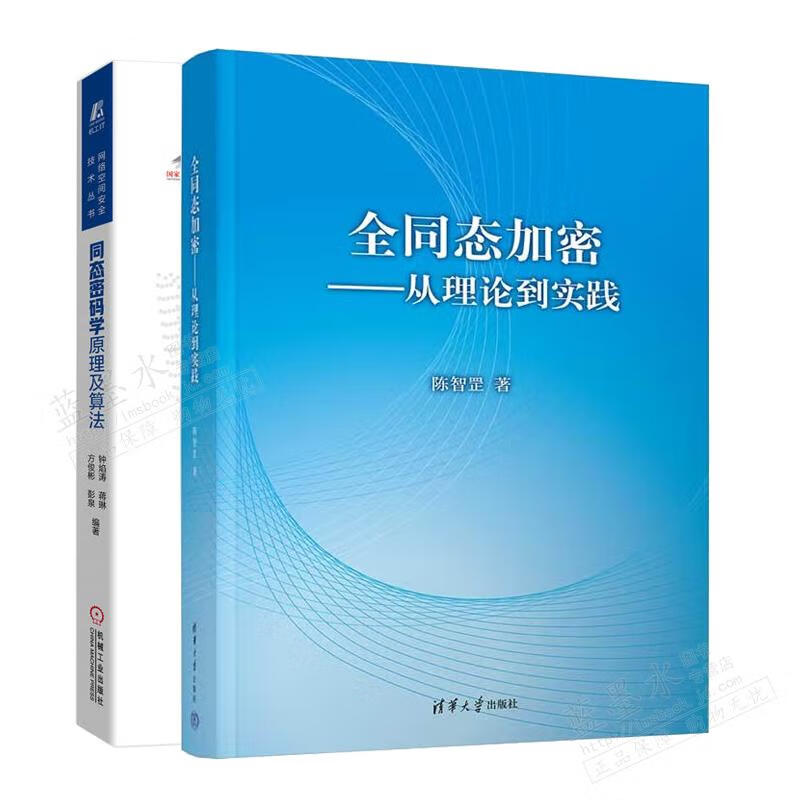 全同态加密 从理论到实践 陈智罡+同态密码学原理及算法书籍