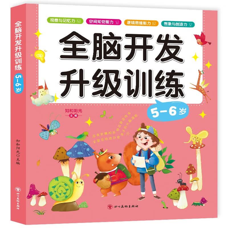 5-6岁全脑开发升级训练 培养观察与记忆力空间知觉能力逻辑思维能力想象与创造力