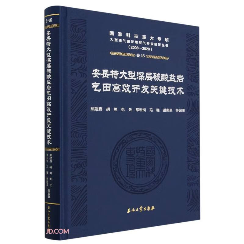 安岳特大型深层碳酸盐岩气田高效开发关键技术(2008-2020)(精)/国家科技重大专项大型油气