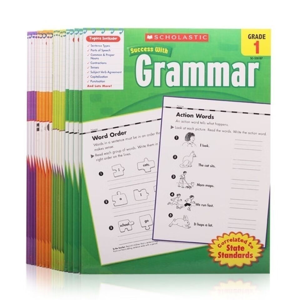 学乐必赢Scholastic Success with Math/Writing/Reading必赢系列 语法5本
