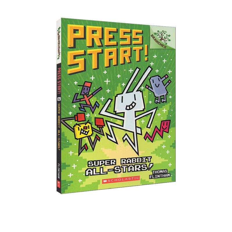 Press Start 方块兔13 学乐大树系列英文原版 Super King Viking Land! 儿童分级阅读桥梁书 23年4月 预售Press Start 方块兔 8